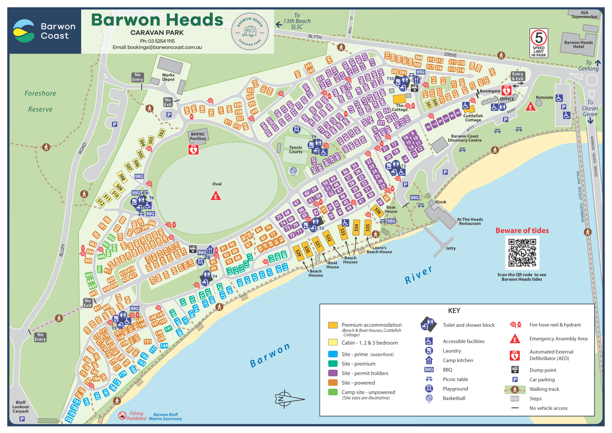 Park Map - Barwon Heads CP